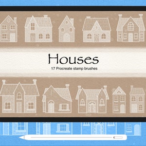 17 House Stamp Brush Set - Procreate - Commercial or Personal Use - Etsy