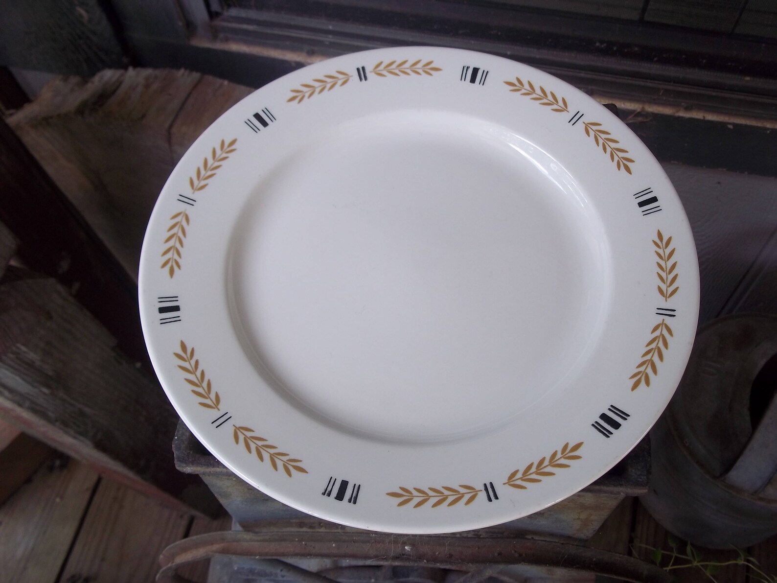 Homer Laughlin Dinner Plate, Emory Pattern, #BC192, 50's-70's, Heavy ...