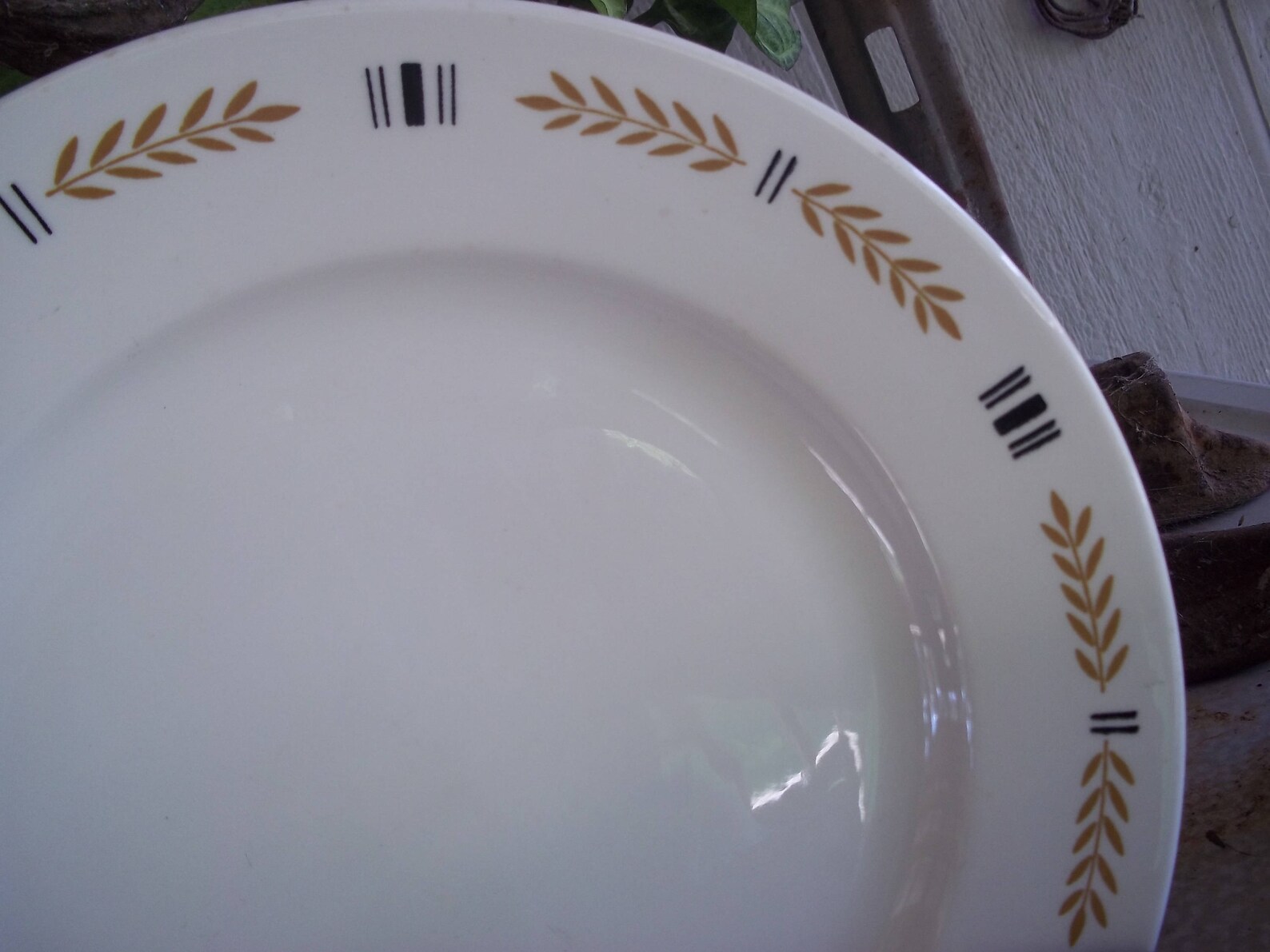 Homer Laughlin Dinner Plate, Emory Pattern, #BC192, 50's-70's, Heavy ...