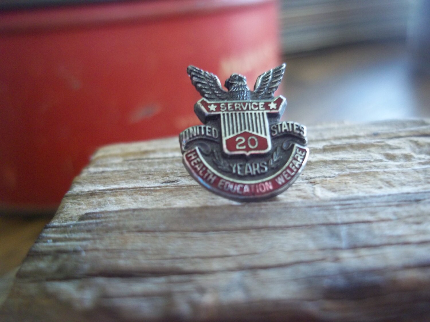 Lapel Pin, Health-education-welfare, 20 Yr.service Pin, Vintage ...