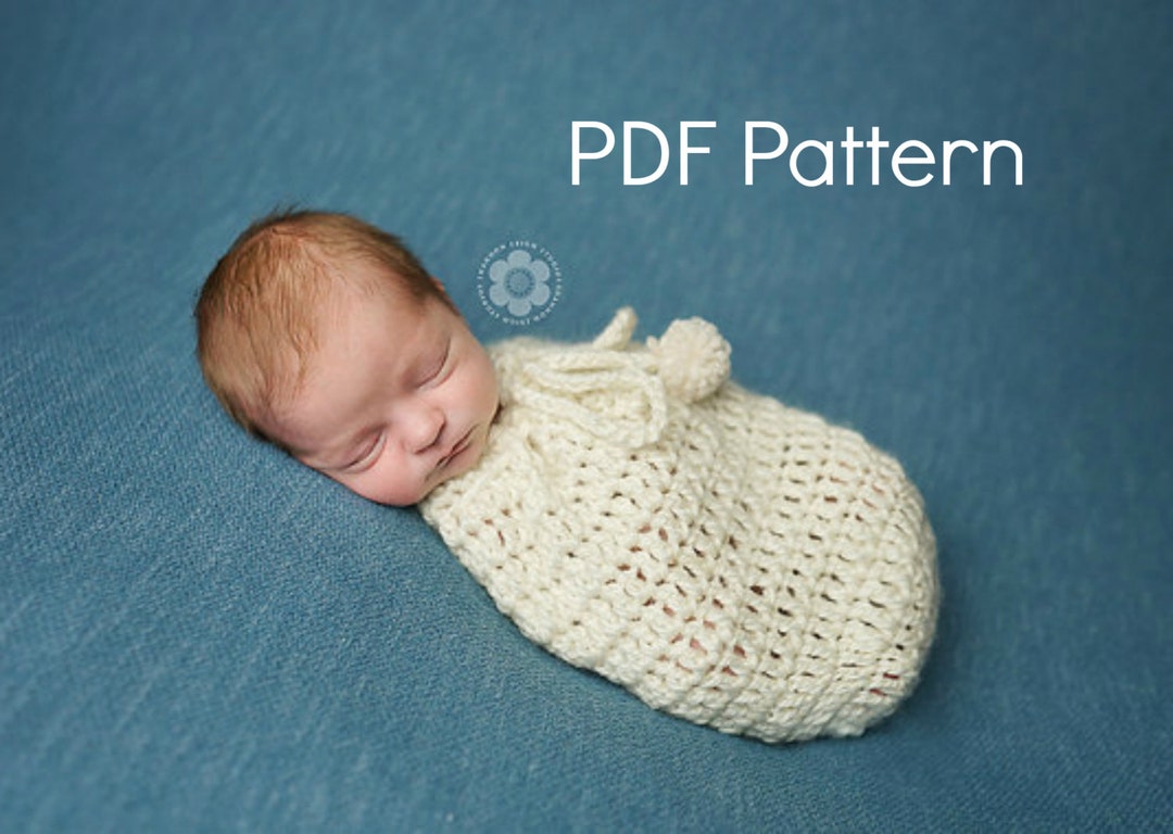 PDF Crochet Pattern Newborn Swaddle Sack - Etsy
