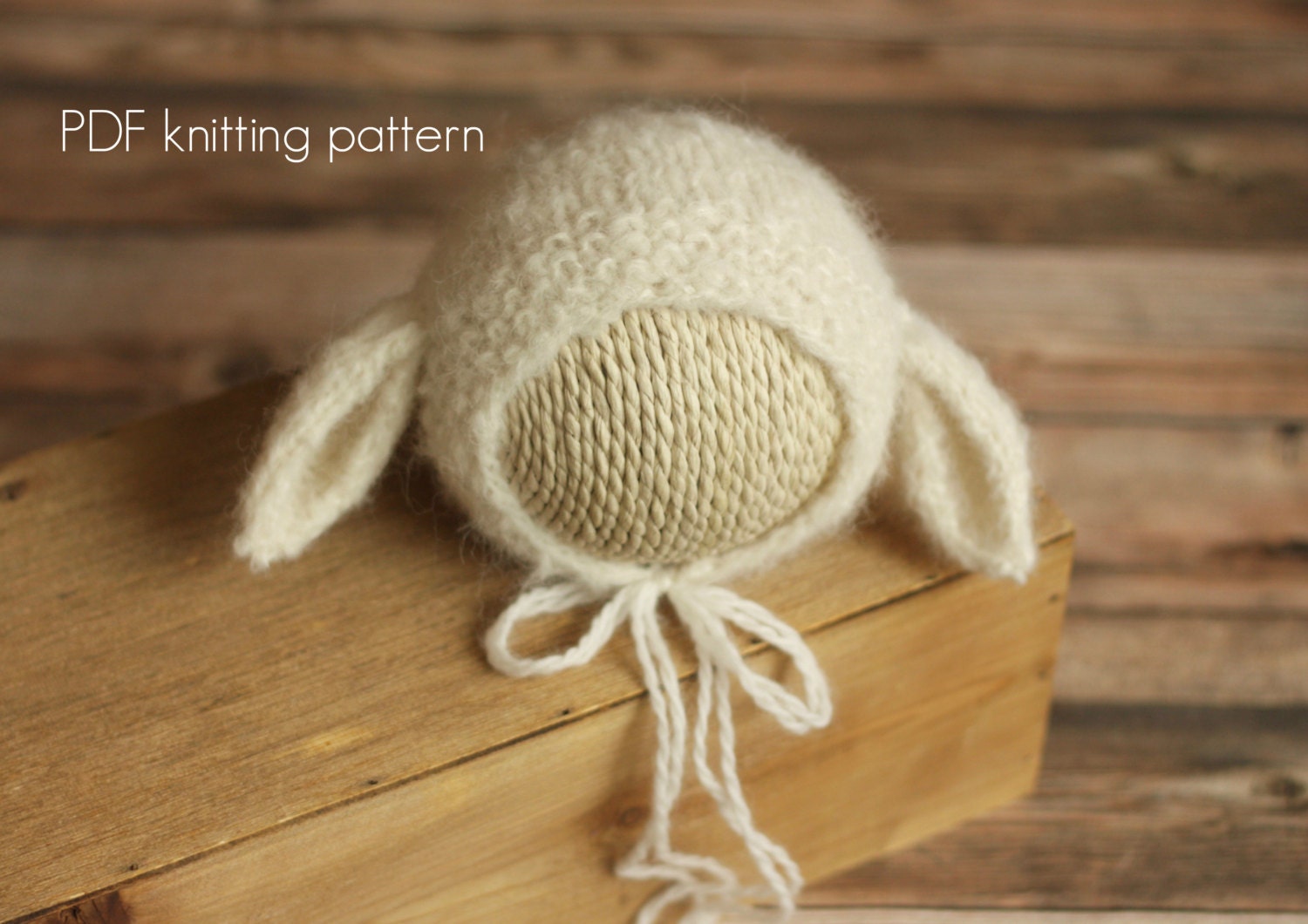 PDF Newborn Pattern Knit Lamb Bonnet Hat, Newborn, Knitting Pattern - Etsy
