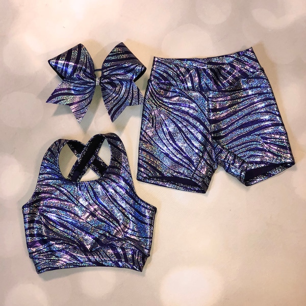 Zebra Cheer Bow - Etsy