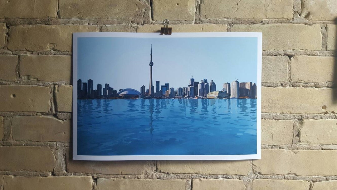Toronto Skyline Print // 12 by 18 Inches // High Quality Full Color ...