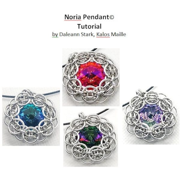 Starry Eyed Chainmaille Pendant Tutorial - 4 Sizes Rivoli Capture ...