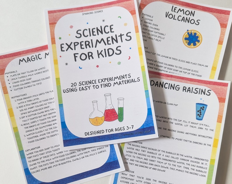 Digital Science Experiments Cards | 20 Science Activities for Kids Aged ...