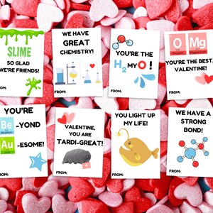 16 Stem-themed Valentines Cards – Printable Chemistry, Biology, Geology ...
