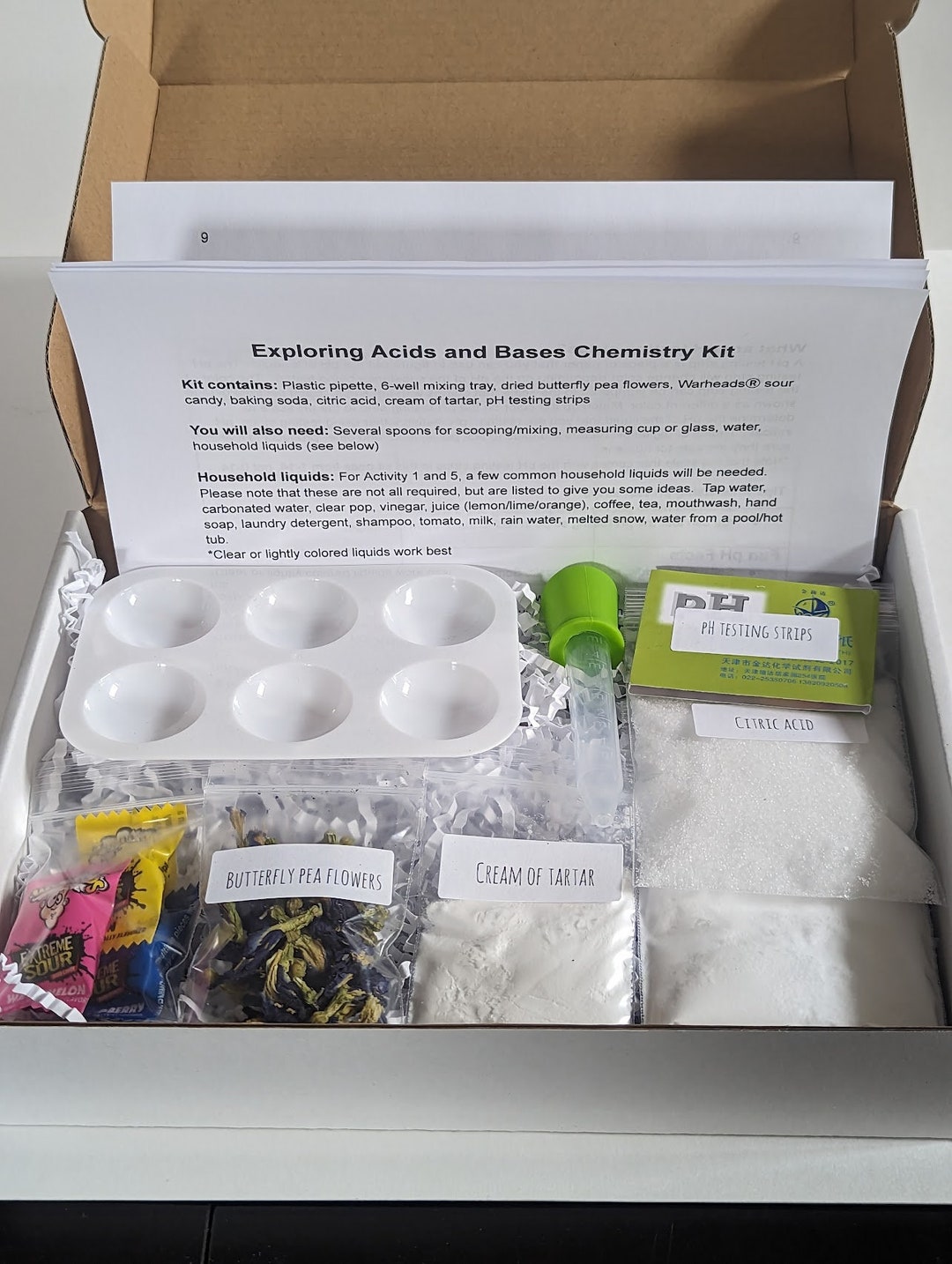 Exploring Acids and Bases Chemistry Kit Science Kit - Etsy