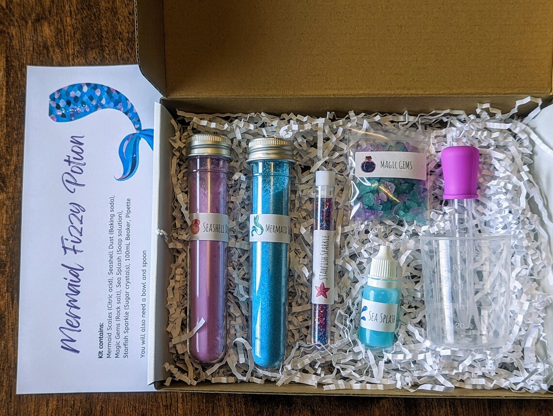 Mermaid Fizzy Potion Kit, STEM Kit, Science Kit, Educational Kit ...