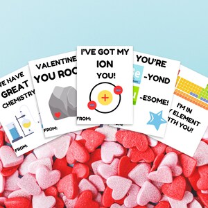 16 Stem-themed Valentines Cards – Printable Chemistry, Biology, Geology ...