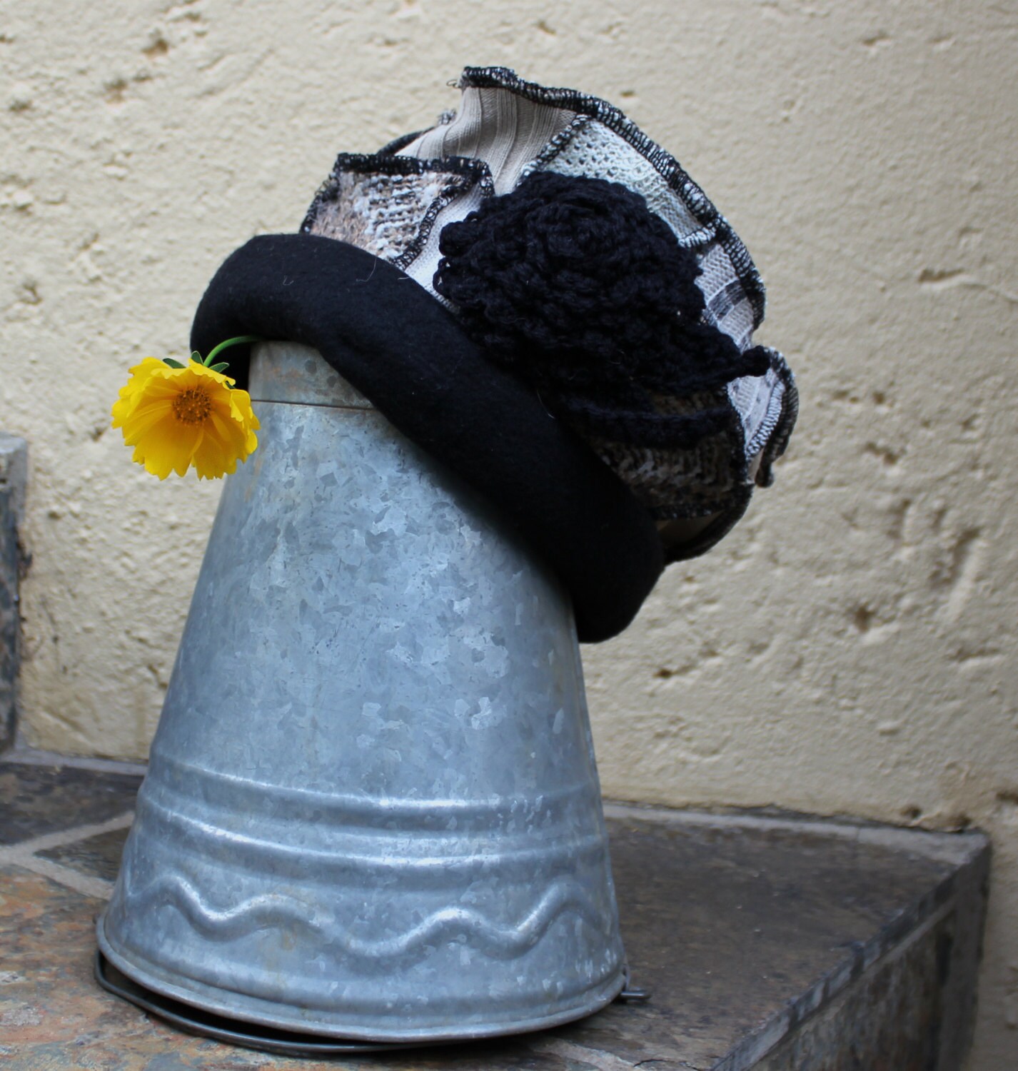 Beanie Ladies Hat Patchwork Beanie Winter Hat up - Etsy