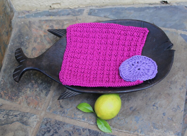 Hand knitted wash cloths Cotton face cloth Face scrubbies | Etsy