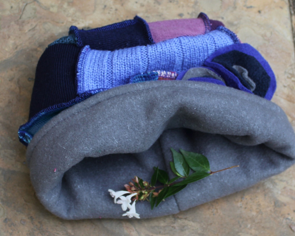 Patchwork Beanie , Boho Hat , Slouch Hat , Slouchy Beanie , Winter Hat ...