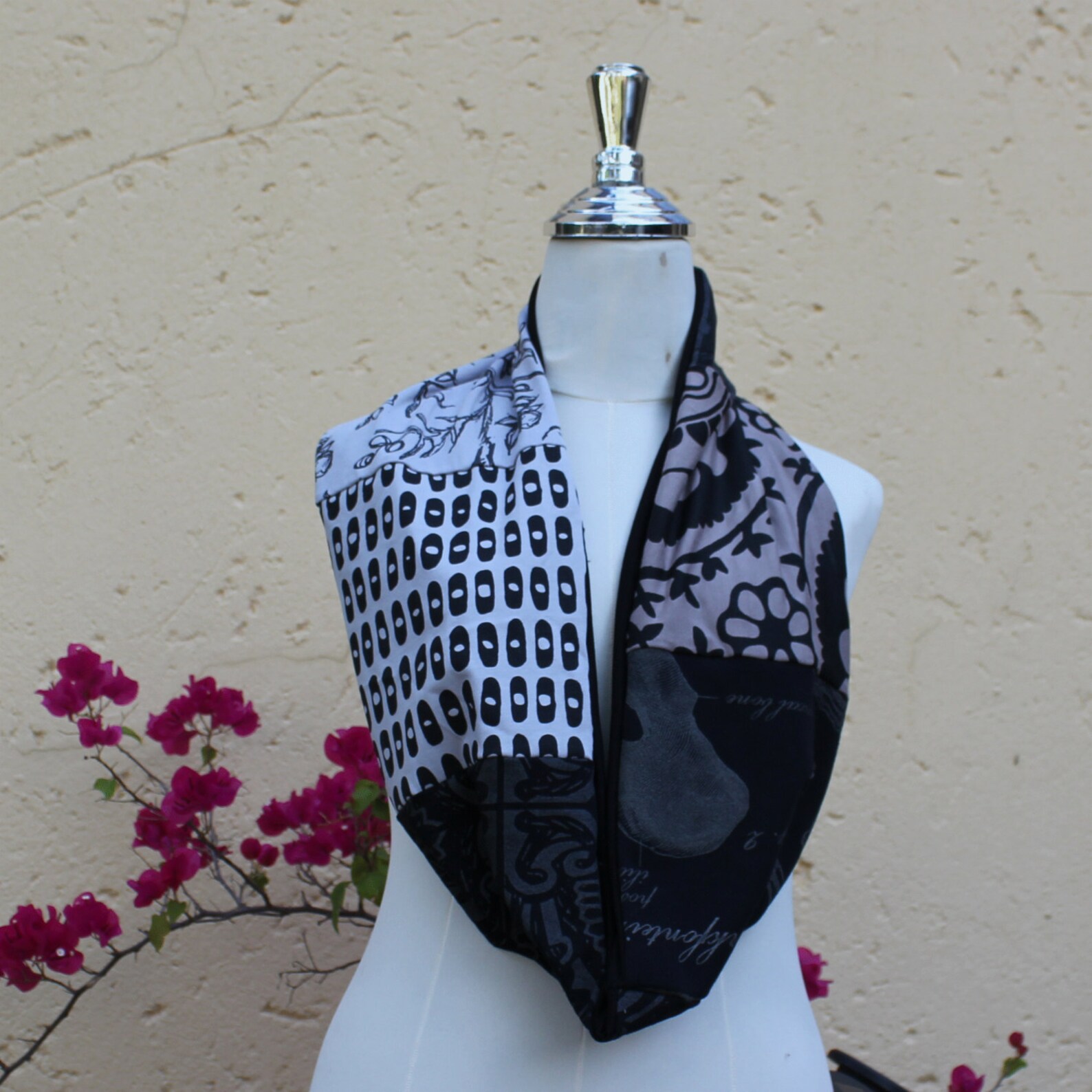 Infinity Scarf Scarf Black Scarf Round Scarf Light - Etsy