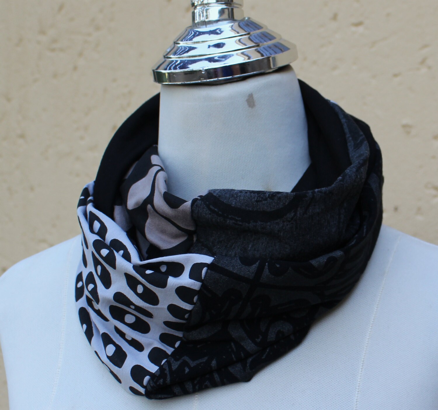Infinity Scarf Scarf Black Scarf Round Scarf Light - Etsy