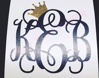 Crown monogram | Etsy
