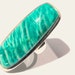 Green Amazonite Ring 925 Silver Gemstone Ring / Birthstone - Etsy