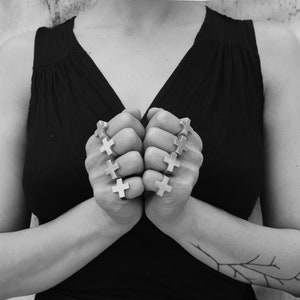 Plus Sign Ring, Cross Ring, Silver Cross, Cross Jewelry, Greek Cross ...