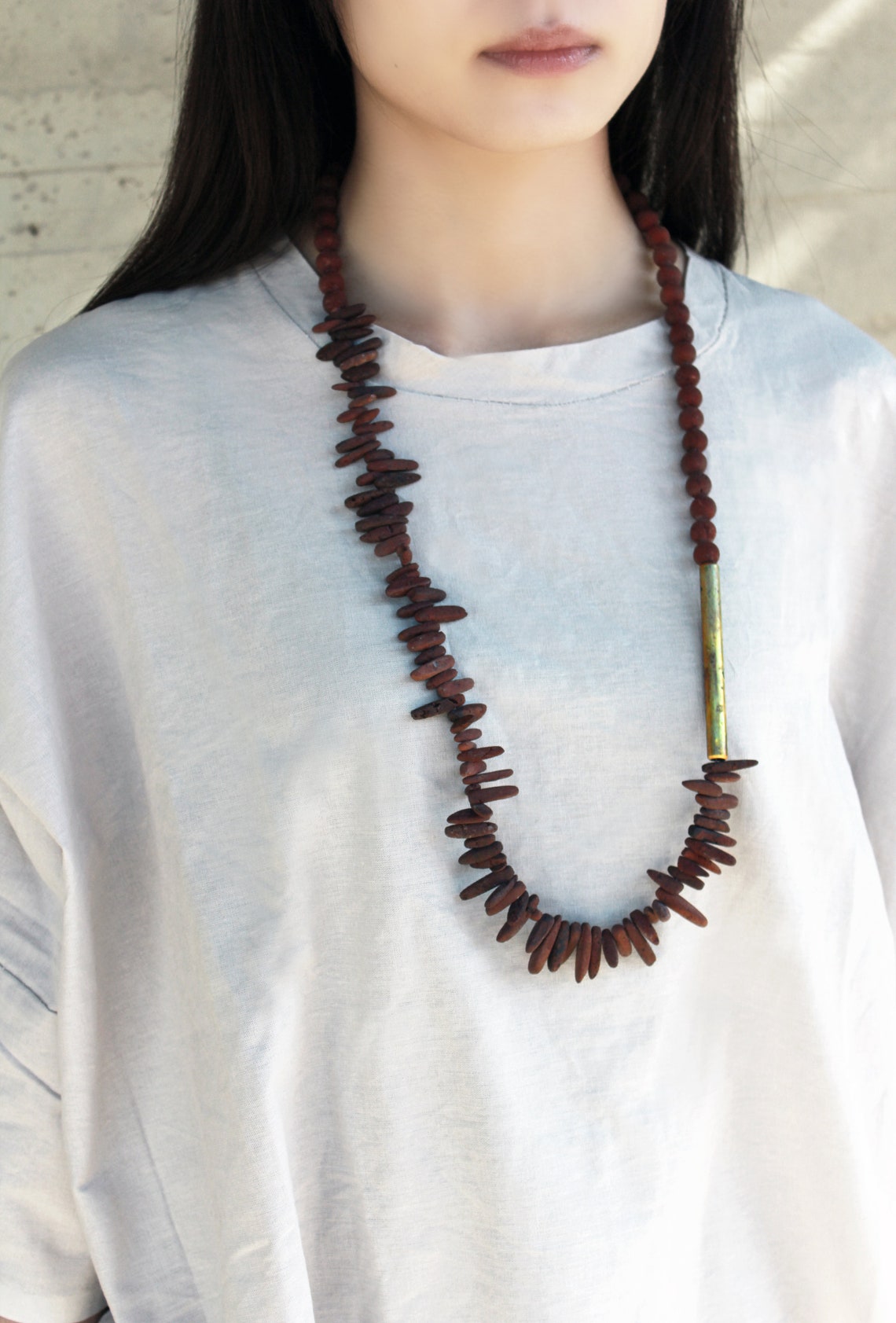Lava Rock Necklace Lava Stone Necklace Ethnic Necklace - Etsy