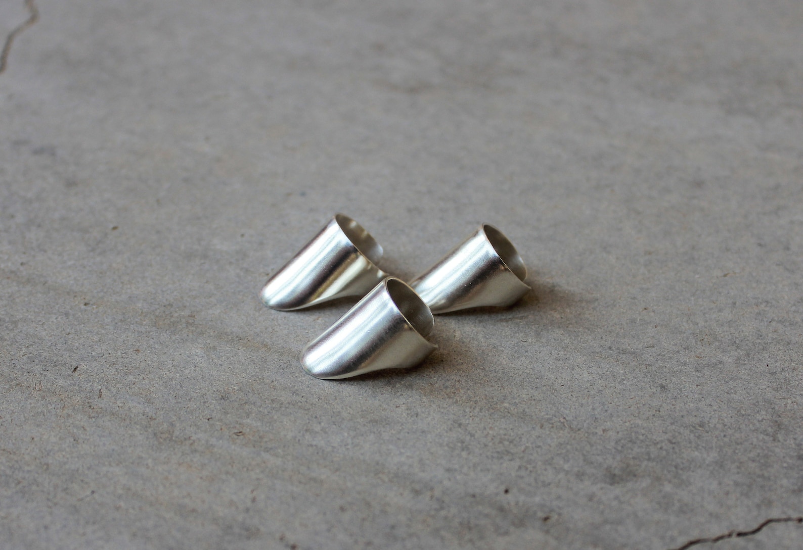 Finger Nail Ring, Silver Nail Ring, Fashion Ring, Big Midi Ring ...