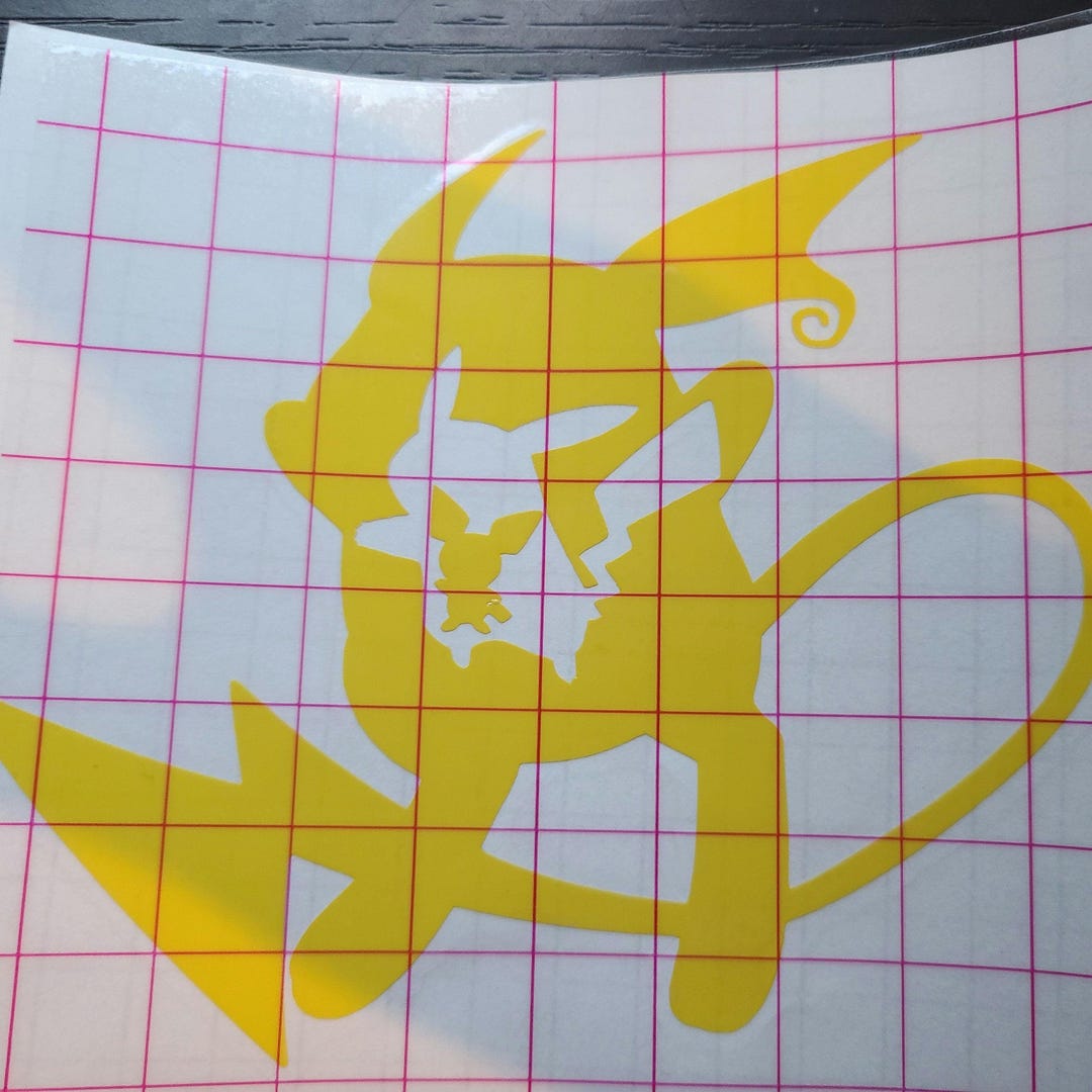 Raichu Pikachu Decal - Etsy