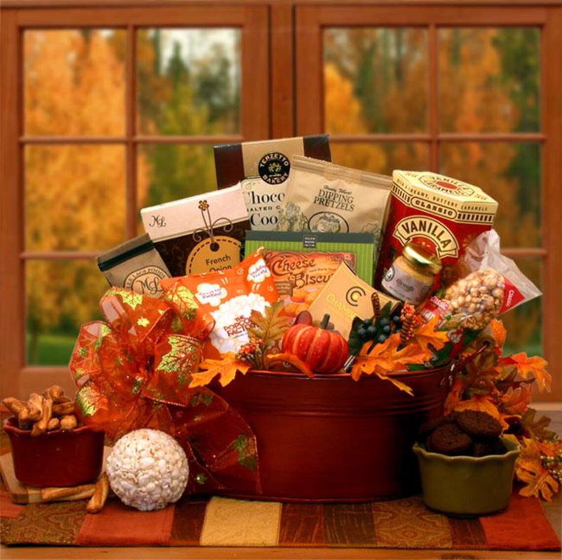 The Tastes of Fall Gourmet Gift Basket - Etsy