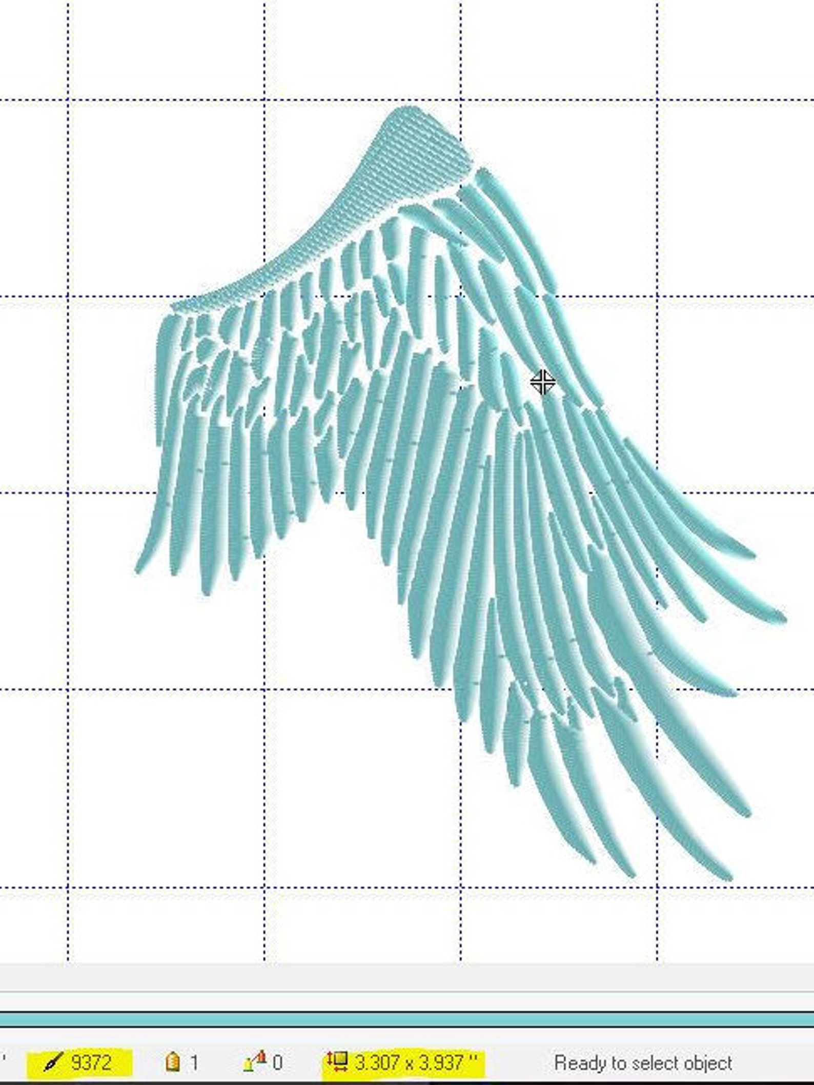 ANGEL WINGS Embroidery Design Files Includes Both 5x7 and 4in Each Wing ...