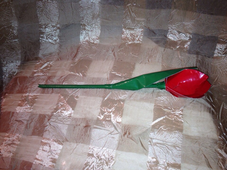 Red Duck Tape Tulip Flower Gift for Her - Etsy