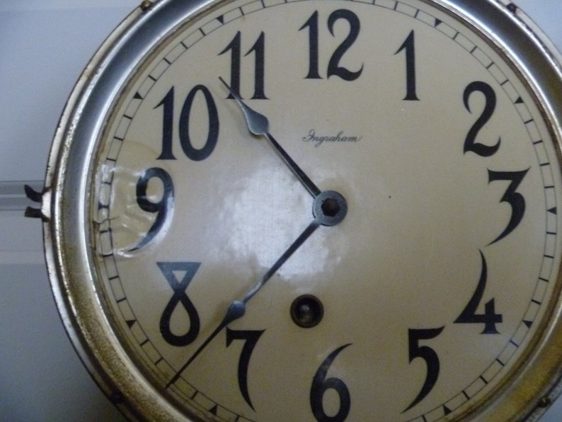 Ingraham Banjo Nyanza Clock - Etsy