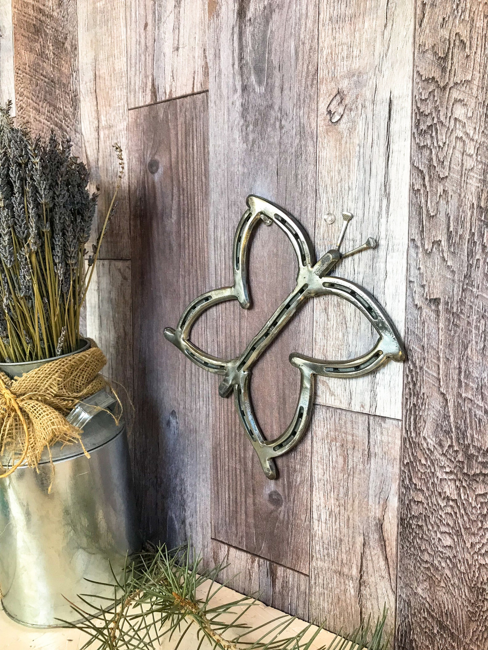 Metal Wall Art for Living Room - Farmhouse Wall Decor - Butterfly Wall ...