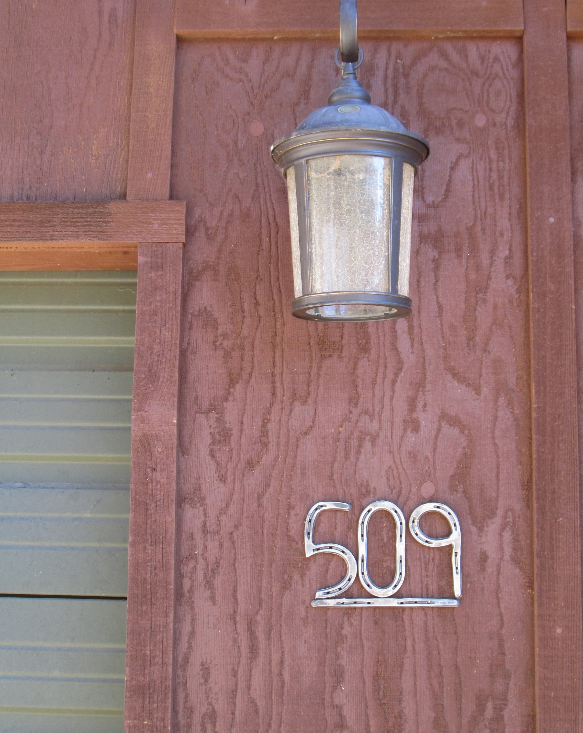 Horseshoe Address Numbers Underlined, Number Sign, Rustic Numbers, 6 ...