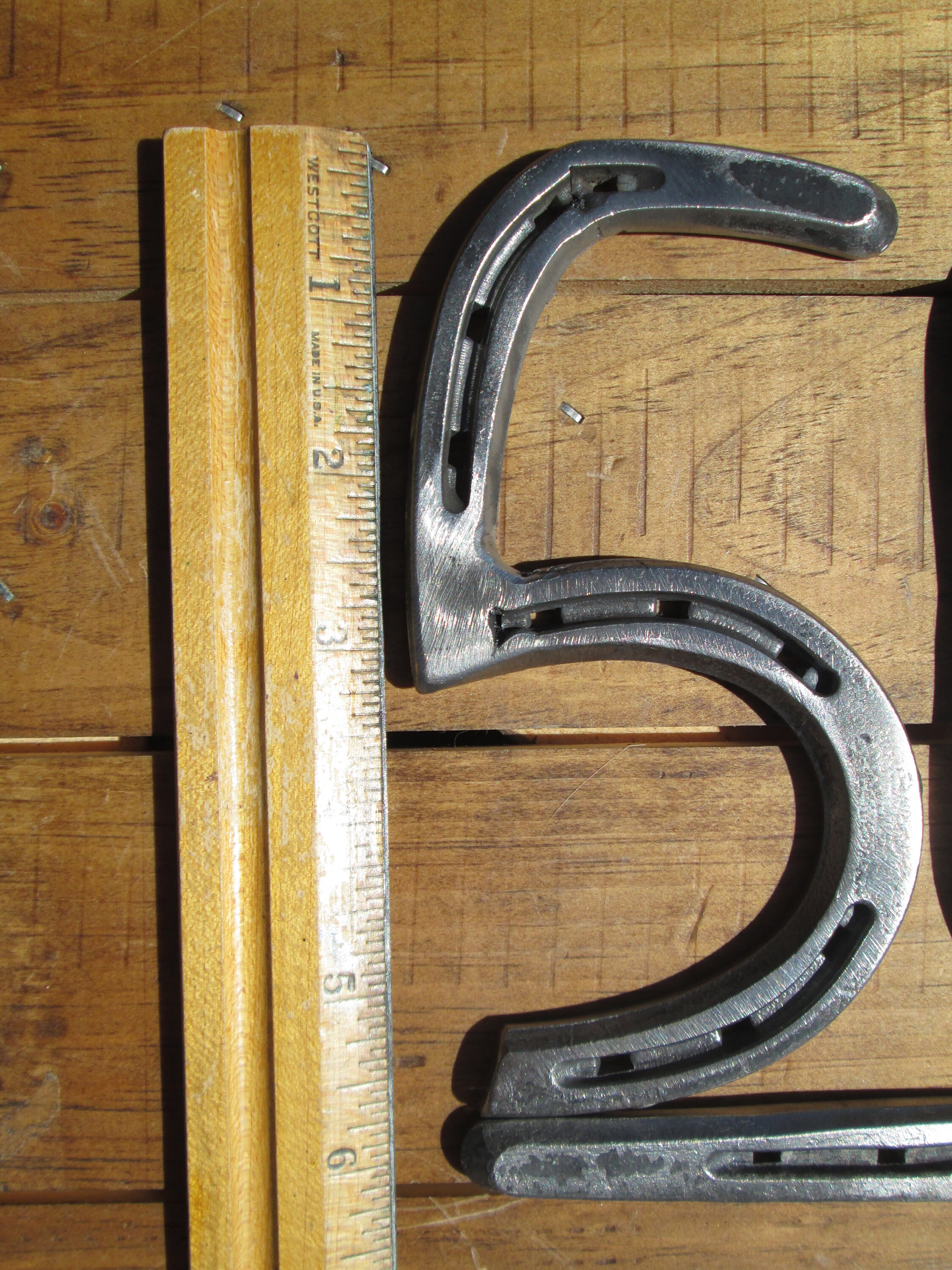 Horseshoe Address Numbers Underlined, Number Sign, Rustic Numbers, 6 ...