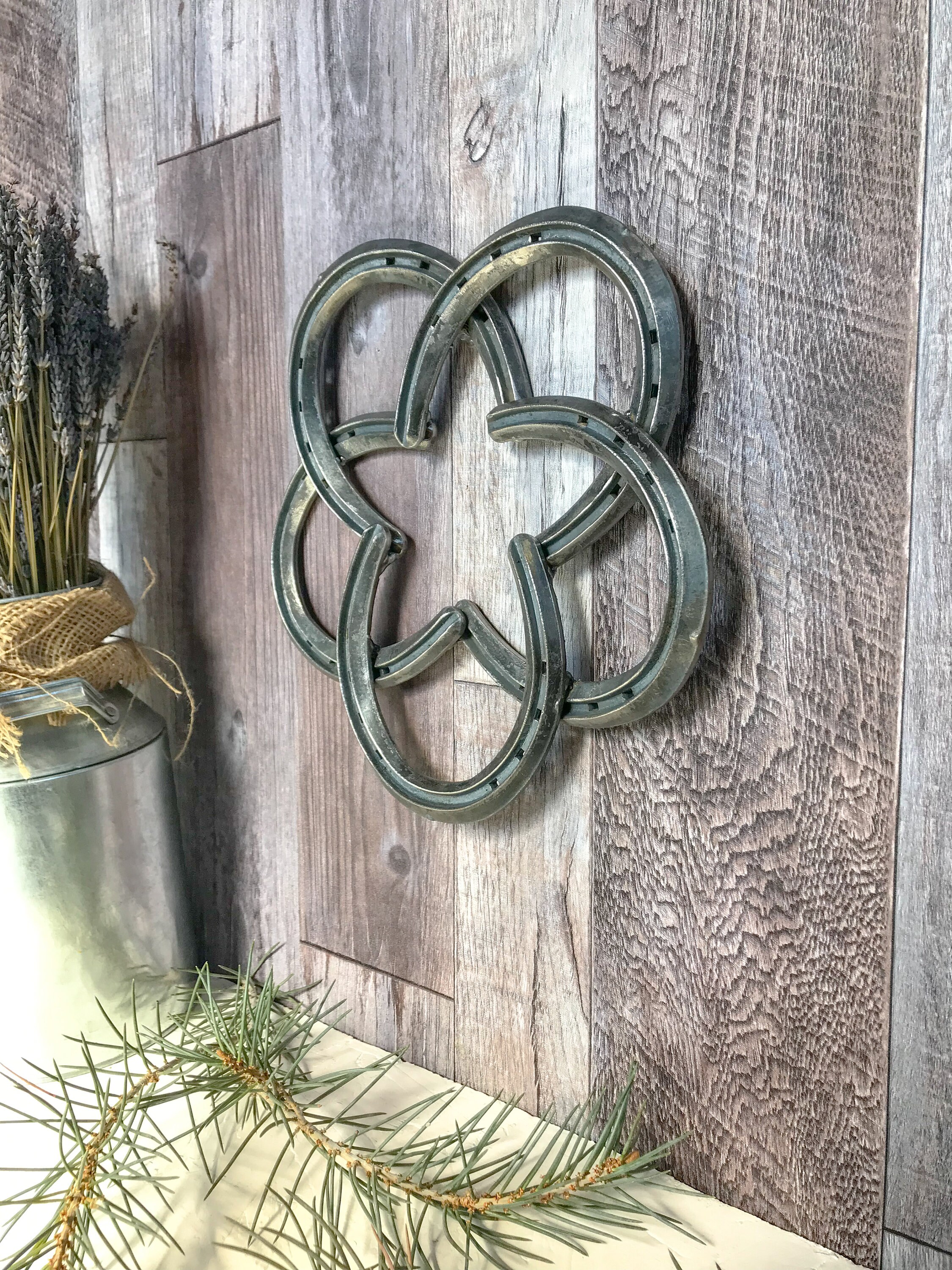 Horseshoe Art, Horseshoe Decor, Star Decor, Star Home Decor, Horse Shoe ...
