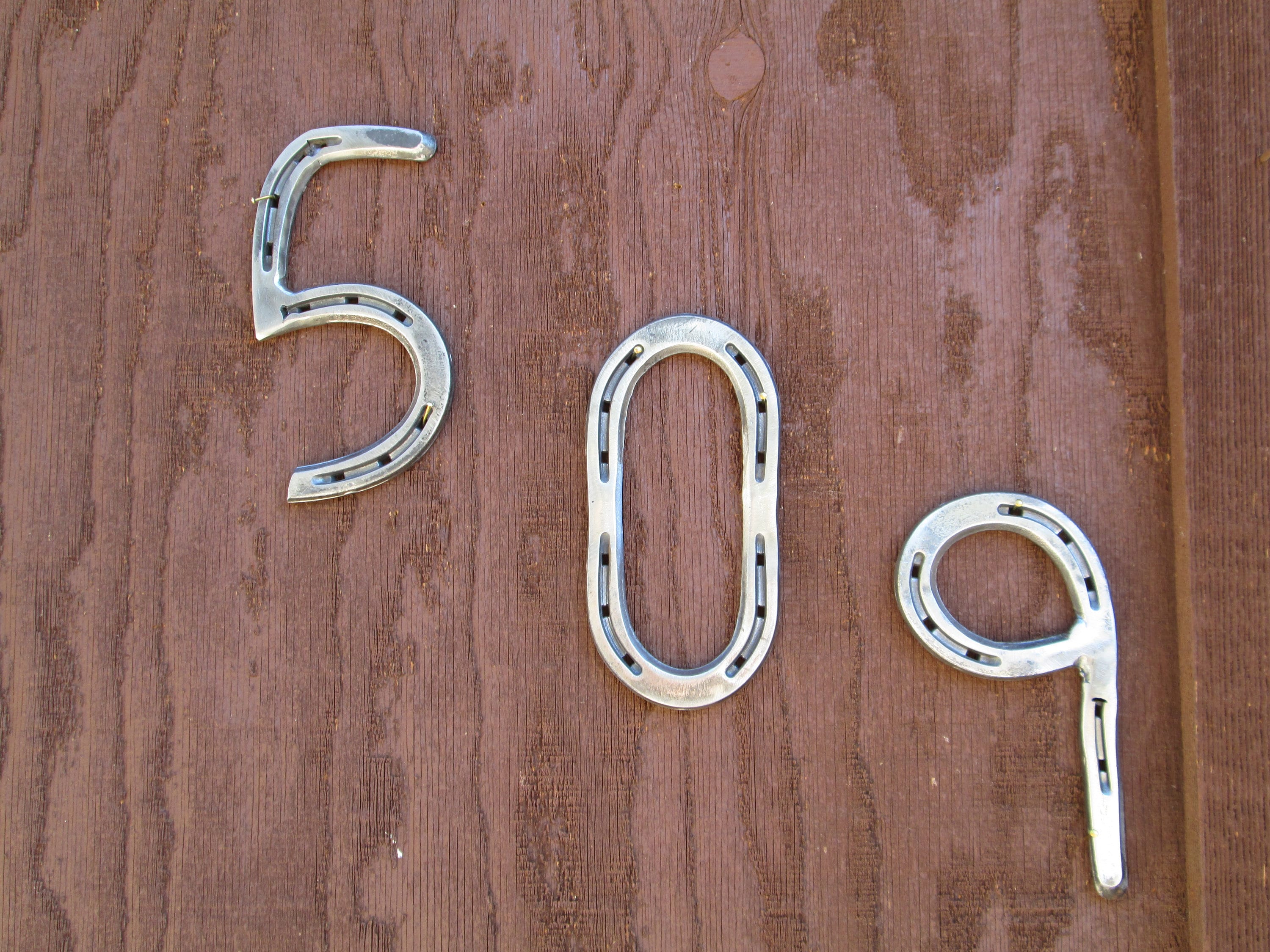 Horseshoe Address Numbers, Number Sign, Rustic Numbers, 6 Address ...