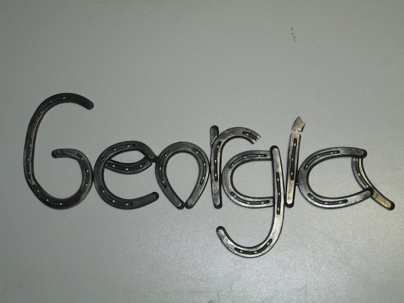 Custom Name Sign, Family Name Sign, Stall Sign, Custom Sign, Horseshoe ...