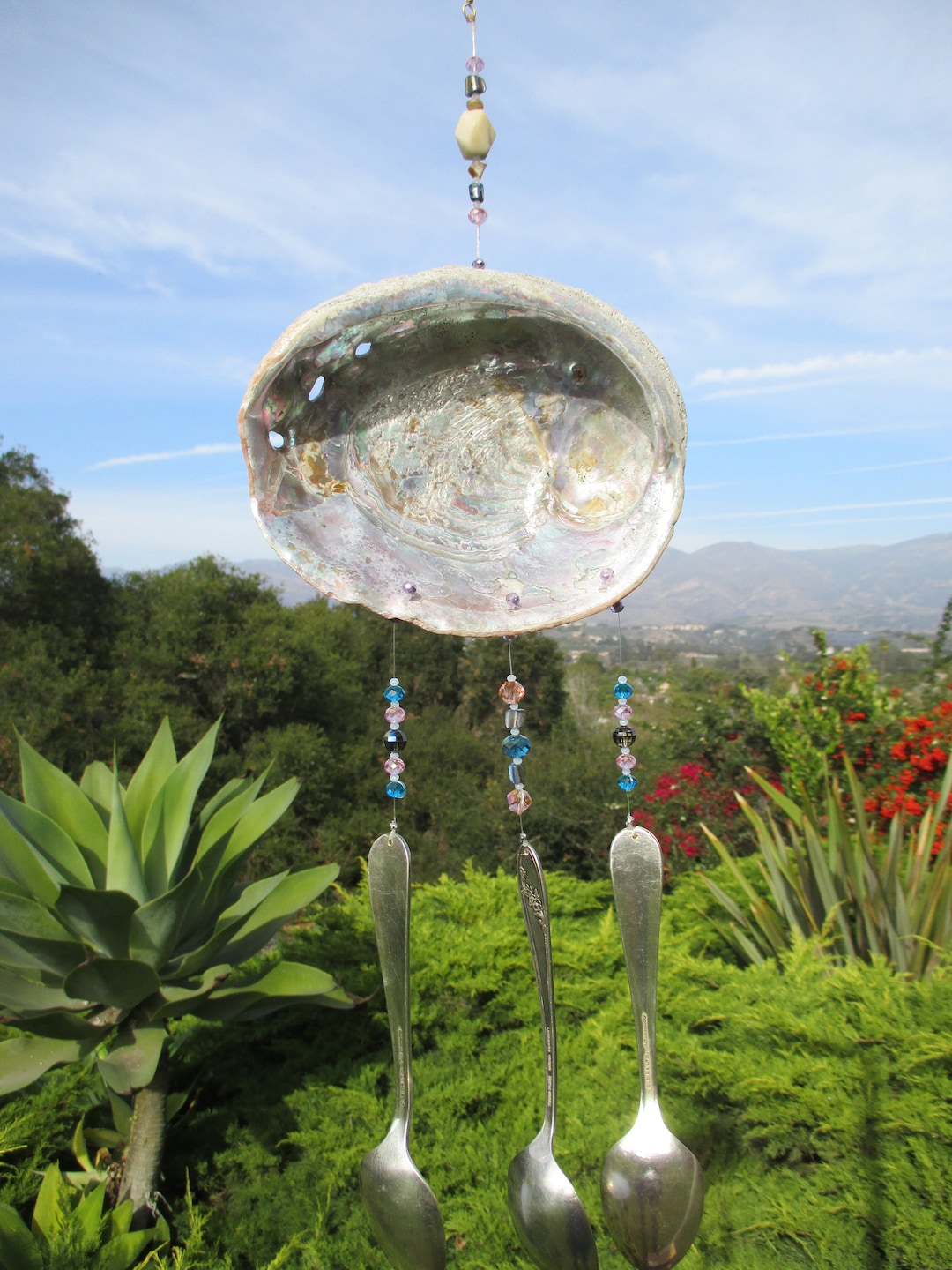 Pacific Abalone Shell Wind Chime - Etsy