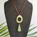 Tagua Nut Pendant. Big, Bold Pendant. Big Sage Green Pendant. Tagua Nut ...