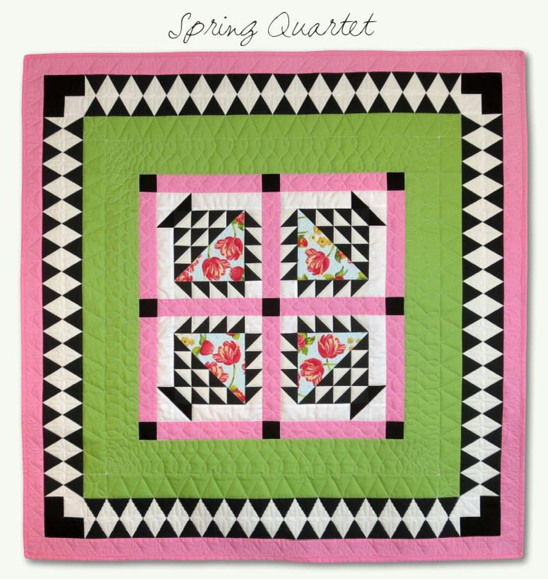 Spring Quartet Quilt Pattern - Etsy