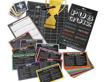 Trivia Questions for Pub Quiz Game 4 20 General Knowledge | Etsy