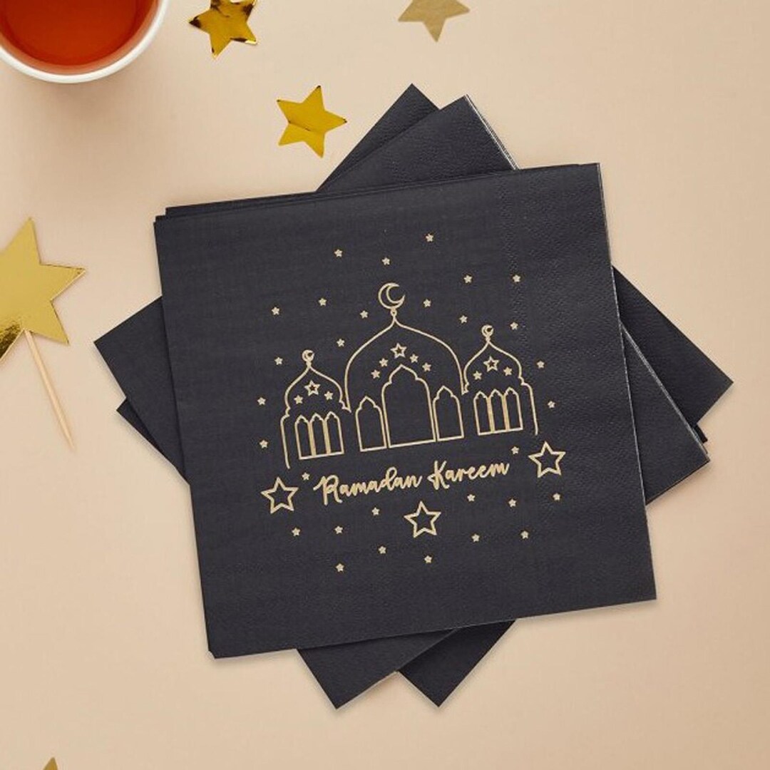 16 Ramadan Paper Napkins, Ramadan Kareem Tableware, Festive Table ...