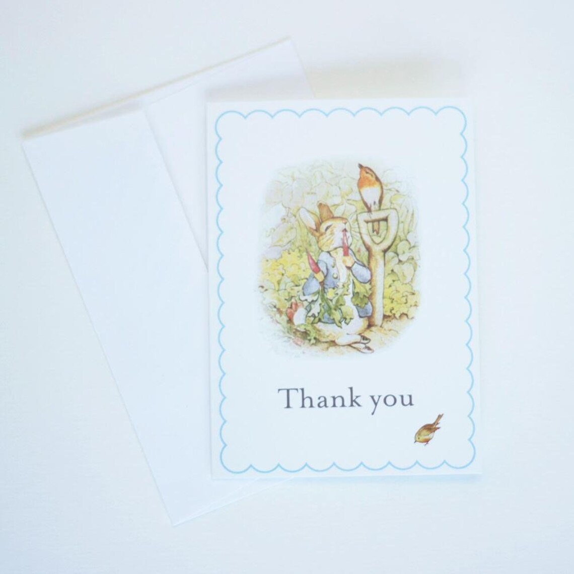 6 Peter Rabbit Thank You Card With Envelope 1st Birthday - Etsy