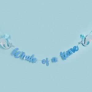 Whale of A Time Banner, Under the Sea Birthday Party Decoration ...