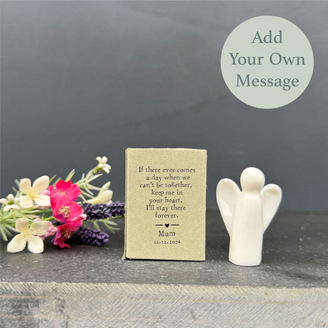 Personalised Porcelain Matchbox Guardian Angel, Christmas Boxed Gift ...