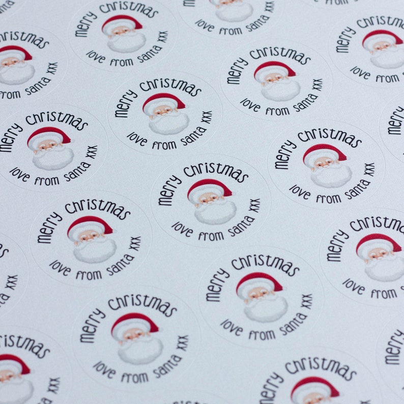 Christmas Present Stickers From Santa Sticker Sheet Kids - Etsy