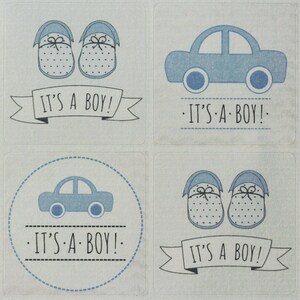 35 Blue Baby Boy Stickers Its A Boy Sticker Sheet Boy Baby - Etsy UK