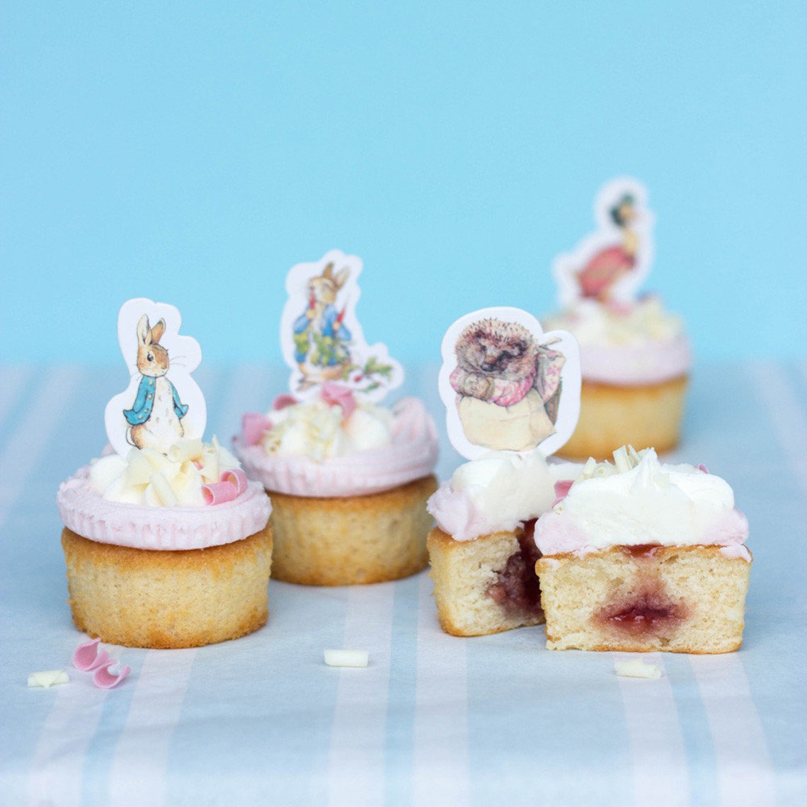 24 Peter Rabbit Party Picks Canape Flags Peter Rabbit Cake - Etsy