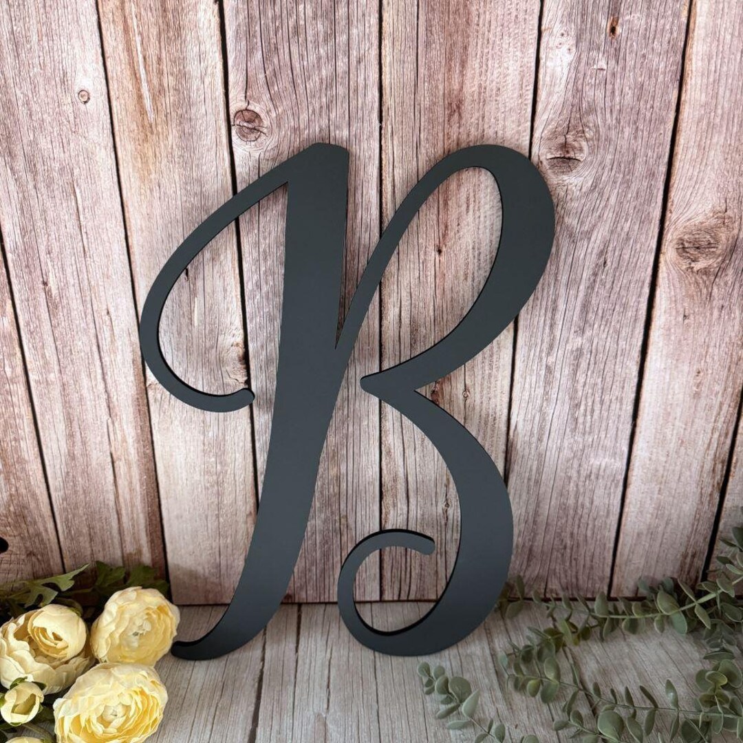Personalised Wooden Wall Letter Sign, Childrens Nursery Initial ...