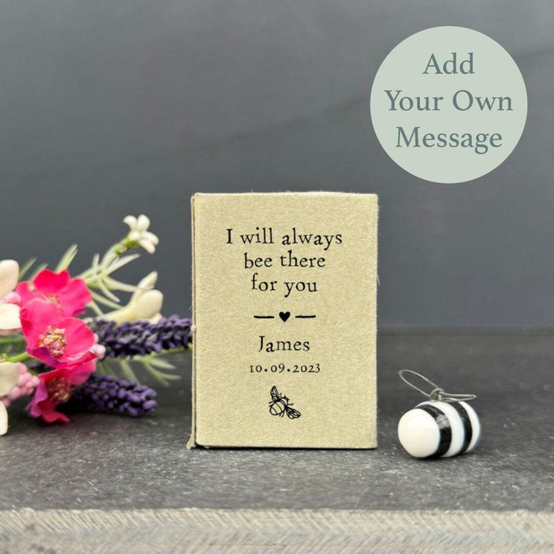 Personalised Porcelain Matchbox Bee Insect, Sentimental Boxed Gift ...