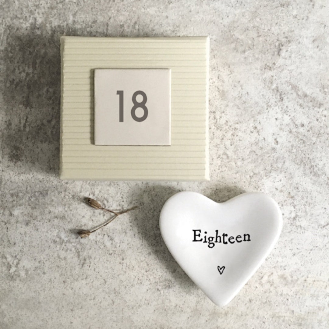 Mini Personalised Porcelain 18th Birthday Ring Dish, 18th Birthday ...