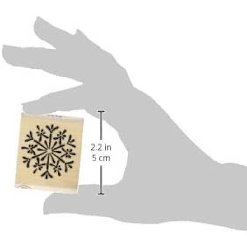 Snowflake Rubber Craft Stamp Christmas Craft Ink Stamps DIY | Etsy